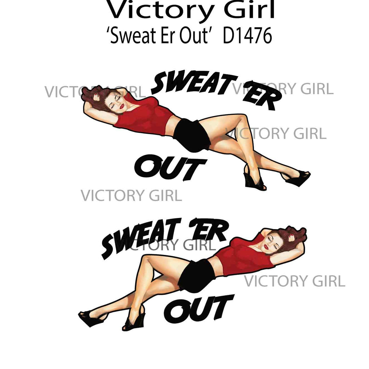 Sweat 'Er Out Vinyl Decal Sticker – Victory Girl