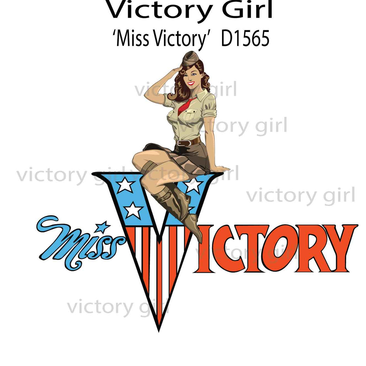 'Miss Victory' Vinyl Decal Sticker – Victory Girl