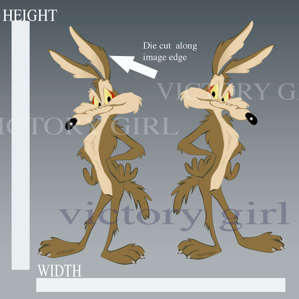 Wiley Coyote Vinyl Decal Sticker – Victory Girl