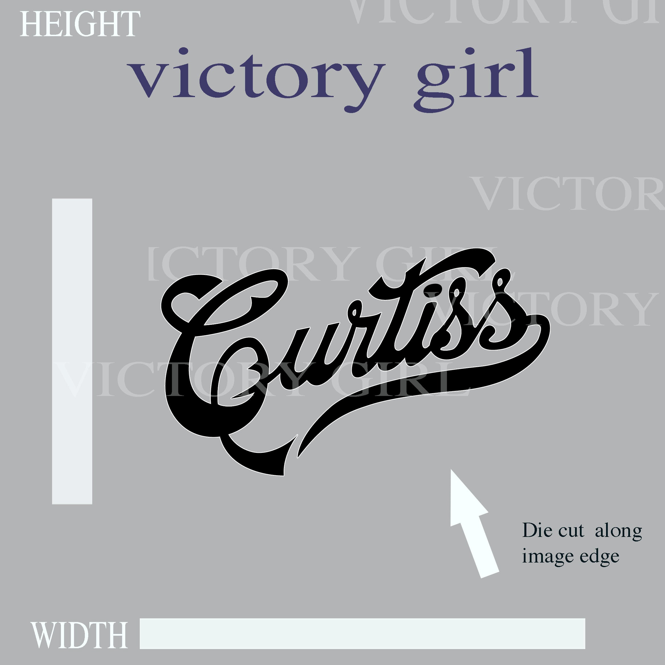 Vintage Curtis Logo Vinyl Decal Sticker – Victory Girl