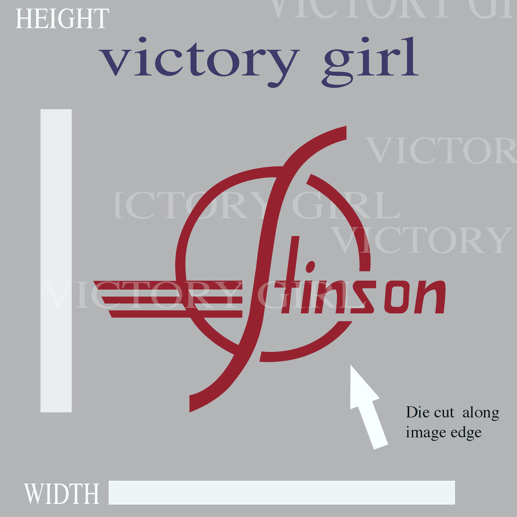 Vintage Stinson Aircraft Logo Vinyl Decal Sticker – Victory Girl