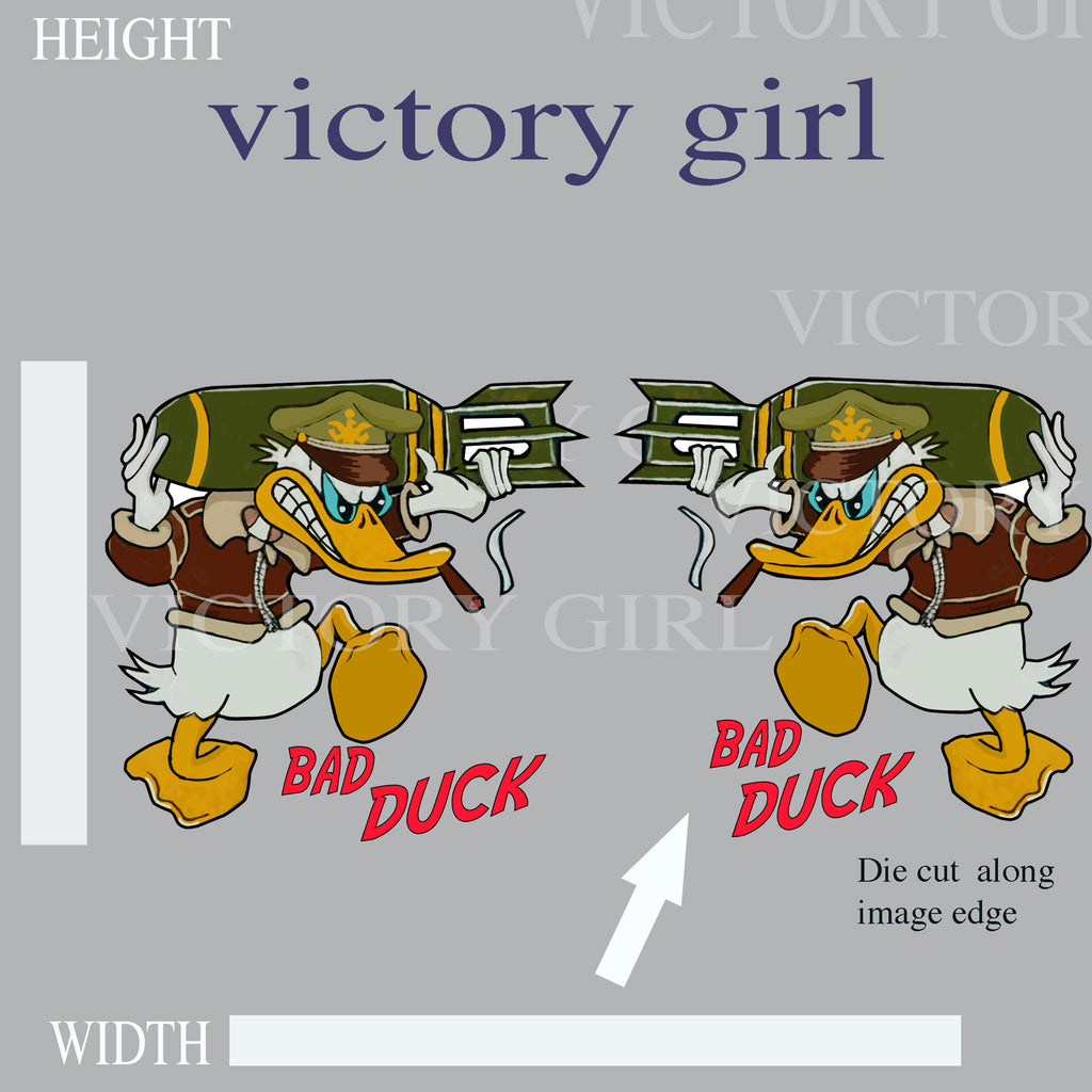 Bad DUCK Vinyl Decal Sticker – Victory Girl