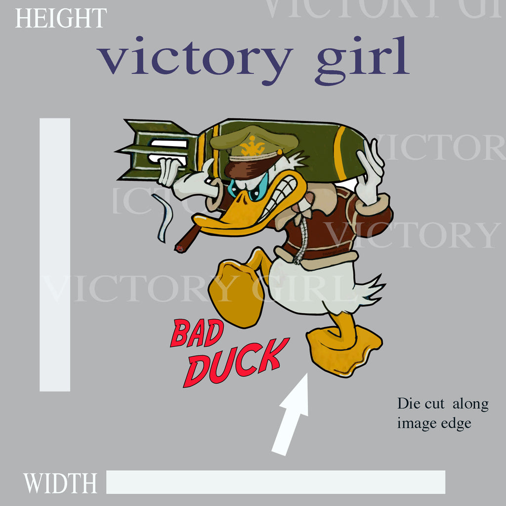 Bad DUCK Vinyl Decal Sticker – Victory Girl