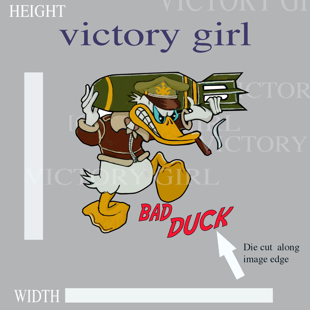 Bad DUCK Vinyl Decal Sticker – Victory Girl