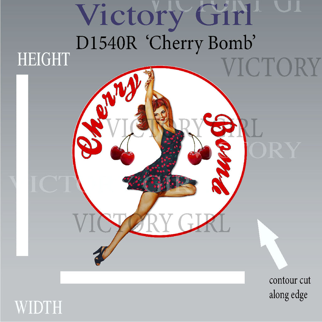 'Cherry Bomb' Vinyl Decal Sticker – Victory Girl