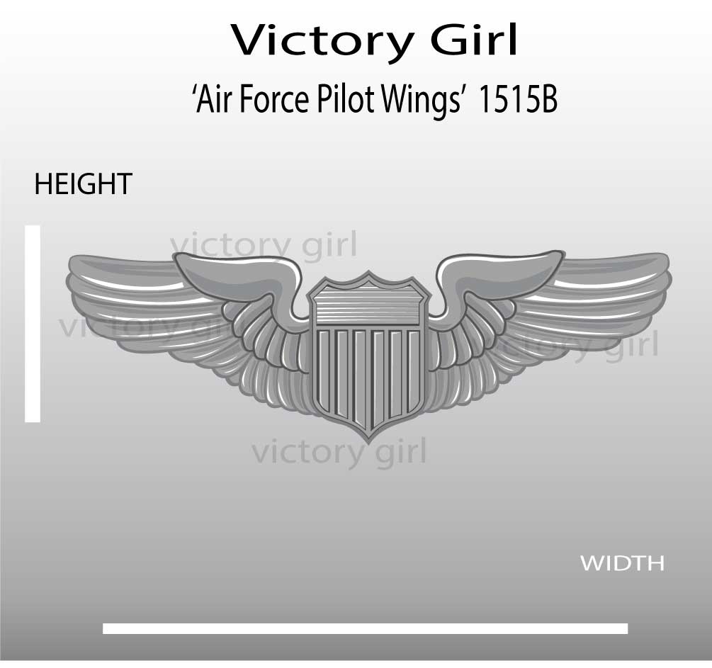 US Air Force Pilot Wings Vinyl Decal Sticker – Victory Girl